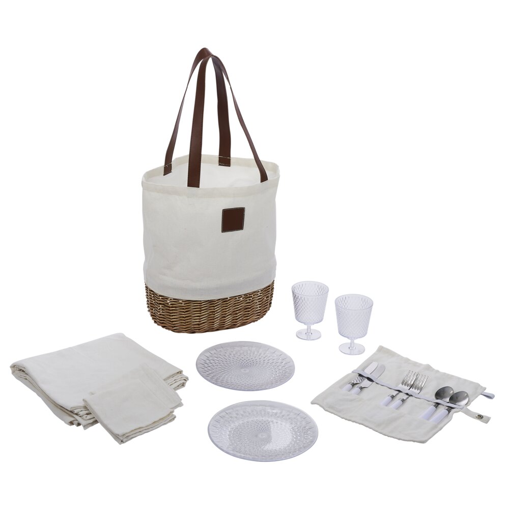 Sac de pique-nique 15L avec nappe et serviettes 37,5x29,2cm | GIFI
