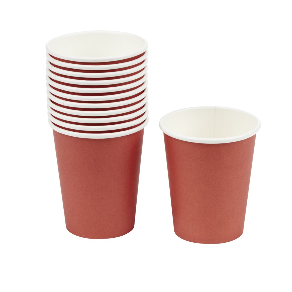 Gobelet en carton orange 25cl x12 | GIFI
