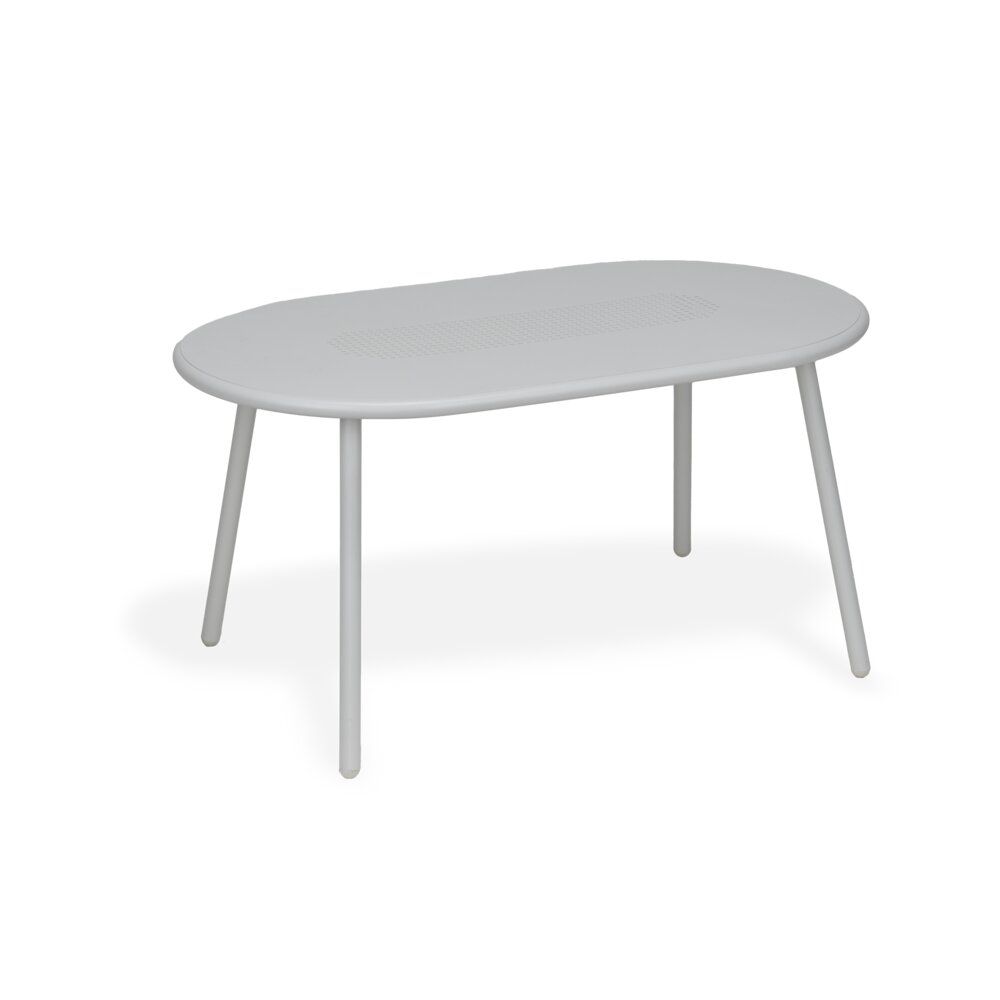 Table basse Faro métal gris clair 80x45xH40cm | GIFI