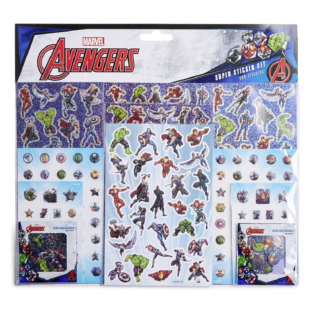 Set de 500 autocollants Avengers Marvel | GIFI