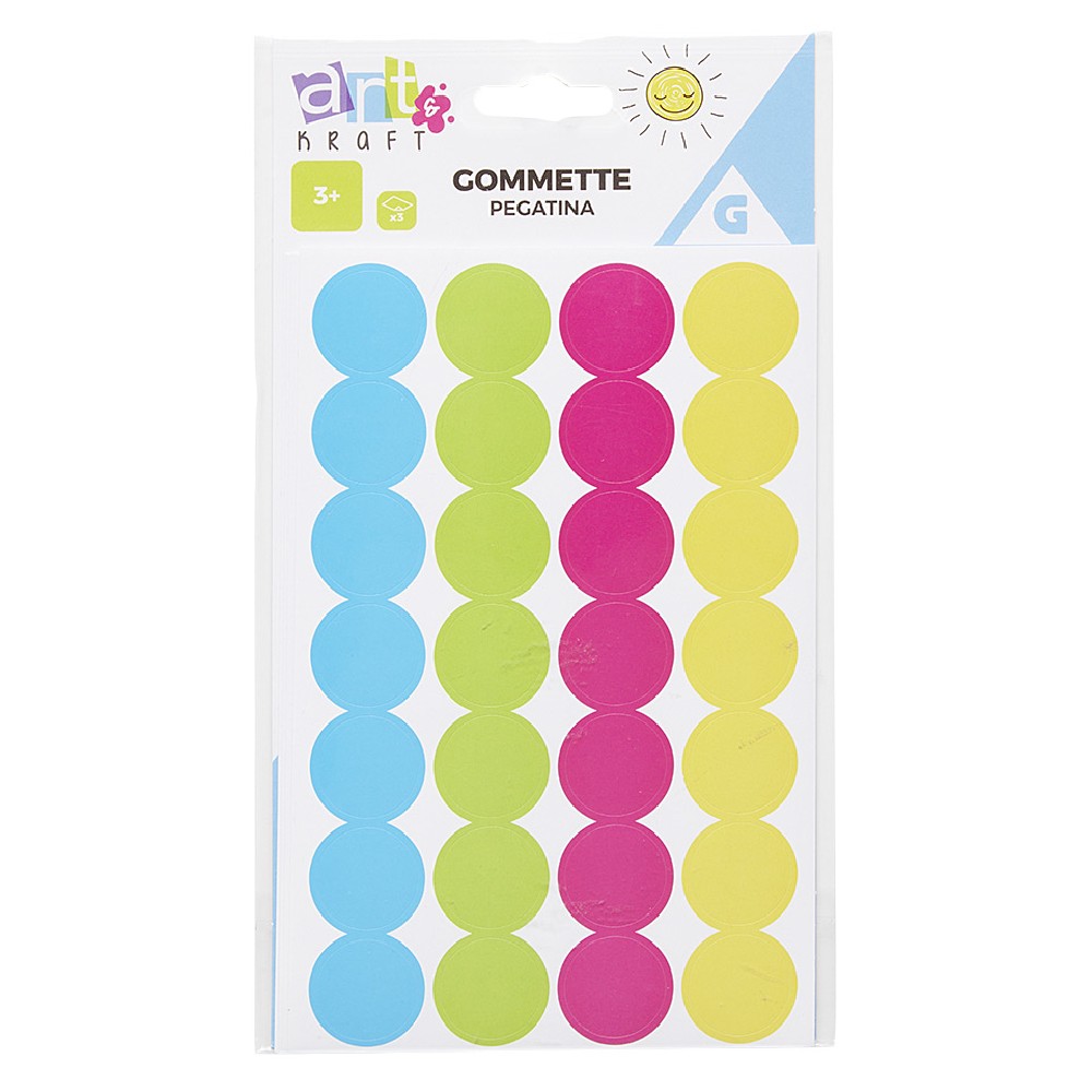 Set de gommettes 4 couleurs | GIFI