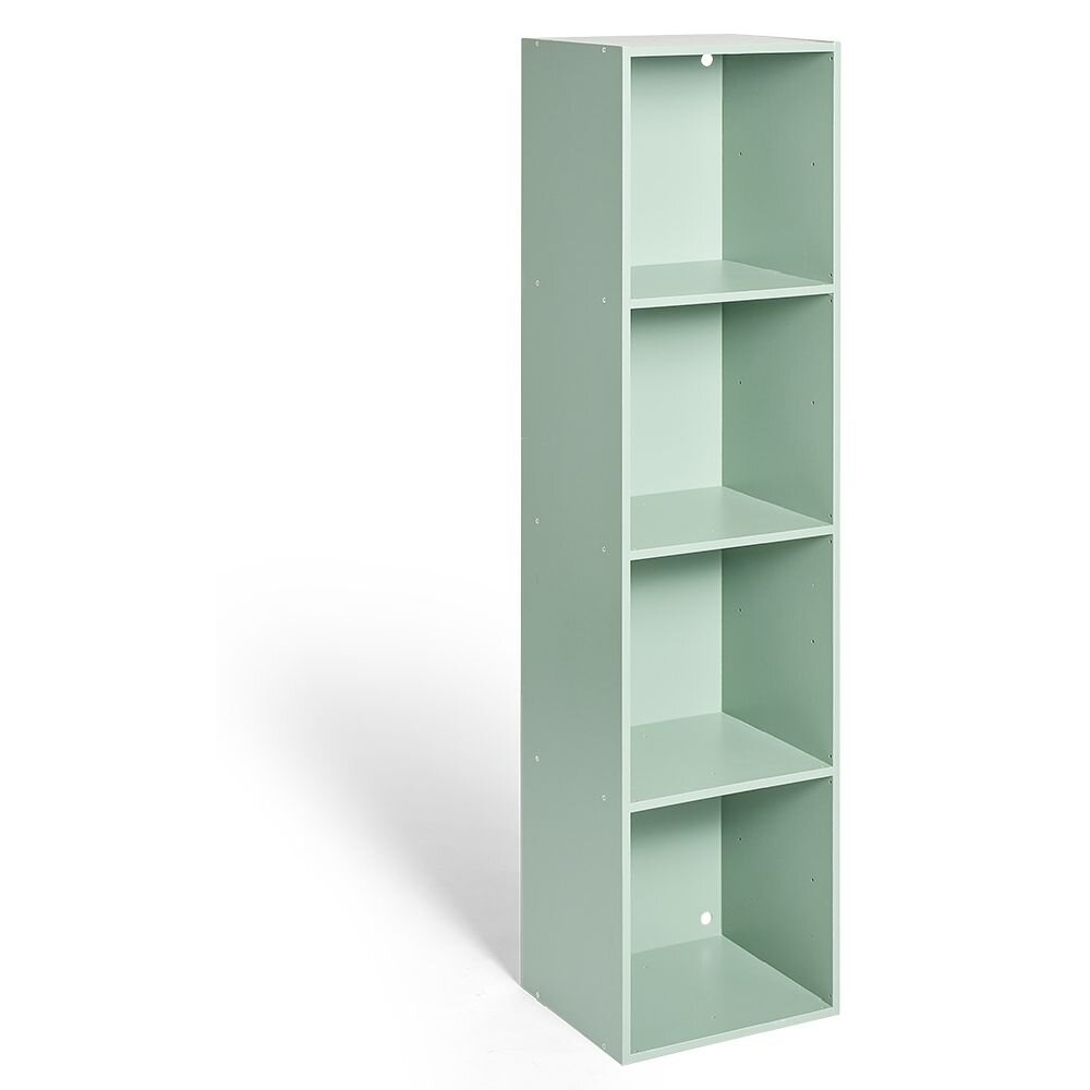 Structure Box Cube 4 cases 35x30x137cm bois vert | GIFI