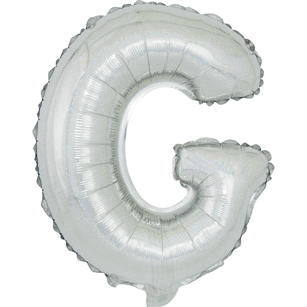Ballon forme lettre G aluminium (2 modèles argenté ou doré) | GIFI